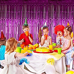 Twinkle Star 2 Pack Photo Booth Backdrop 3FT x 8FT Metallic Tinsel Foil Fringe Curtains Environmental Background Streamers for Birthday Wedding Party Christmas Decorations