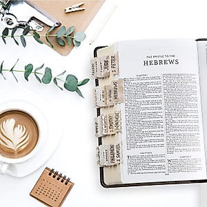 Mr. Pen- Bible Tabs for Catholic or Other Bibles, 75 Tabs, Laminated, Bible Journaling Supplies, Bible Tabs Old and New Testament, Bible Tabs for Women, Bible Tabs for Journaling Bible