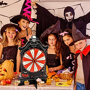 Poen Halloween Games for Adults Fortune Wheel Board Game Halloween Party Game Spinner Wheel Fortune Decor for Adults Carnival Party Game Casino Tabletop Supplies
