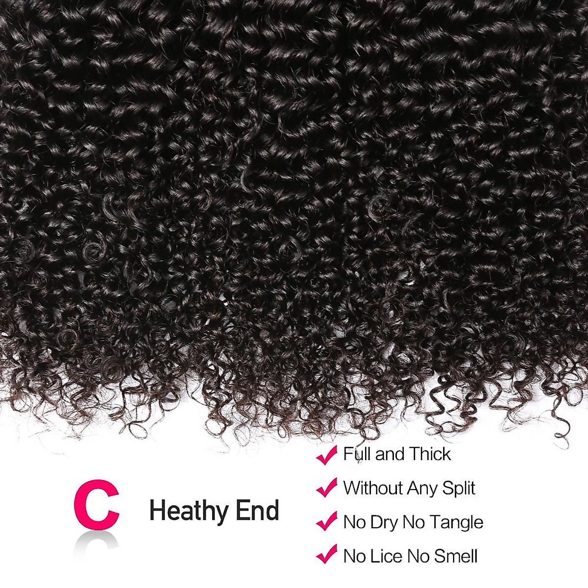 Hermosa 10A Curly Human Hair 3 Bundles 12 14 16 inch 100% Unprocessed Brazilian Curly Hair Bundles Soft Remy Hair
