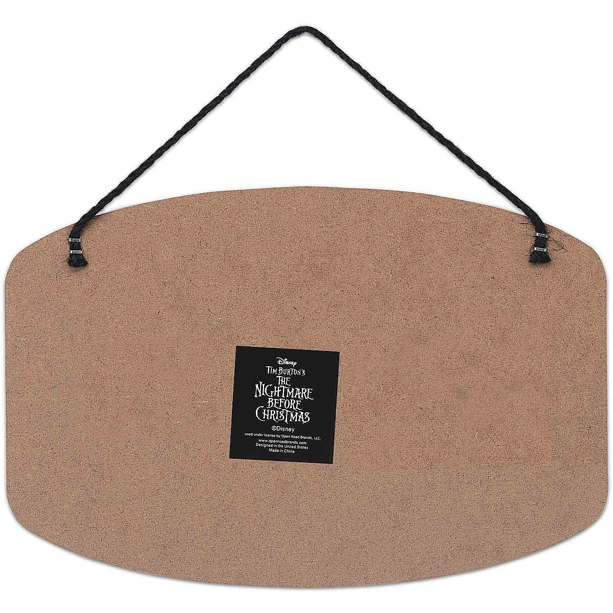 Disney The Nightmare Before Christmas Every Day is Halloween Hanging Wood Wall Decor - Fun Zero Sign for Home Decorating