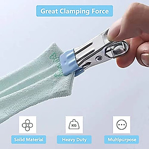 32 Pack Colorful Metal Clothes Pins for Laundry + 12 Pack Boot Hanger Clips Clothes Pins