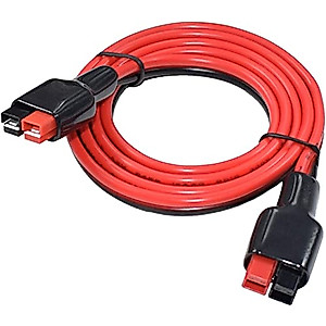 LIXINTIAN 45A Battery Adapter Cable, 14AWG for GZ Yeti /G500 Solar Generator Power Inverter and for Renogy,Boulder 200 Solar Panels 1.6ft/0.5m