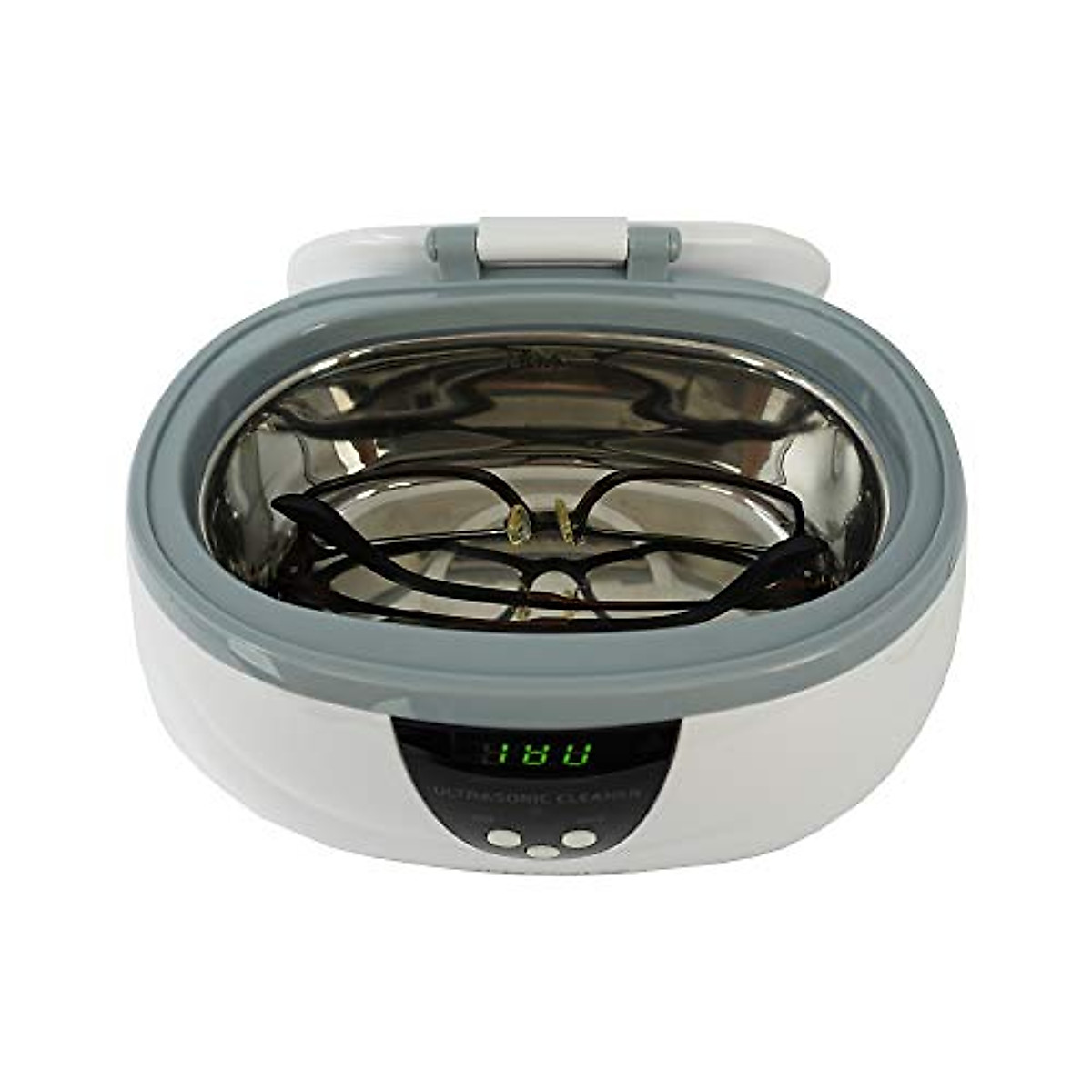 iSonic® D3800a Digital Ultrasonic Cleaner for Jewelry, Eyeglasses, Watch, 600 ml, 110V 35W