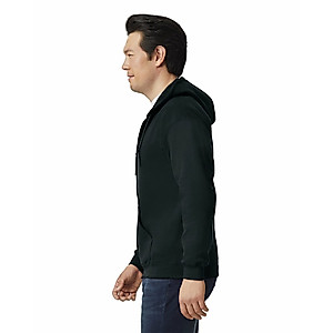 UGP Campus Apparel Gildan mens Fleece Zip Hooded Sweatshirt, Style G18600 Shirt, Black, 3X-Large US
