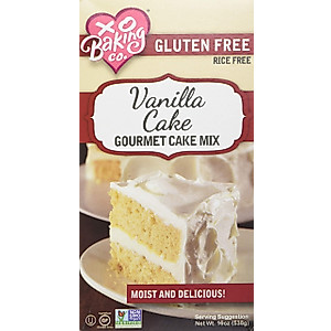 XO Baking Co. Vanilla Cake Mix - Flavorful Non-GMO Certified Vanilla Cake Baking Mix - No Preservatives or Artificial Flavors