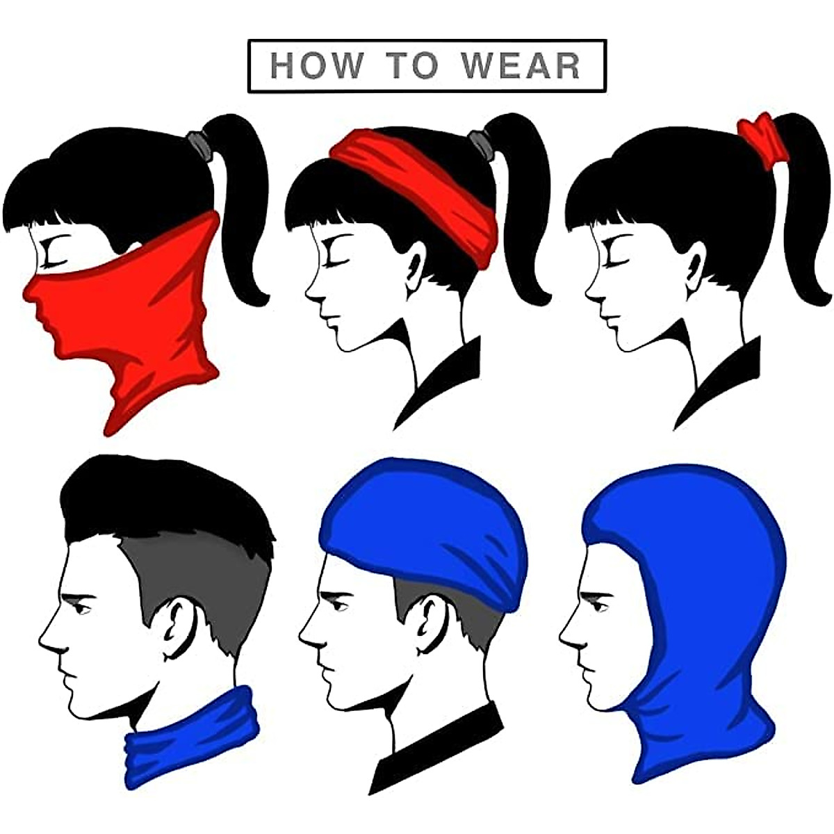 GACEMIU 10/20/30/50/100/150 Pack Face Mask Neck Gaiters Scarf Reusable Protection Fashion Unisex Washable Reusable (30 Pieces Neck Gaiters Scarf)