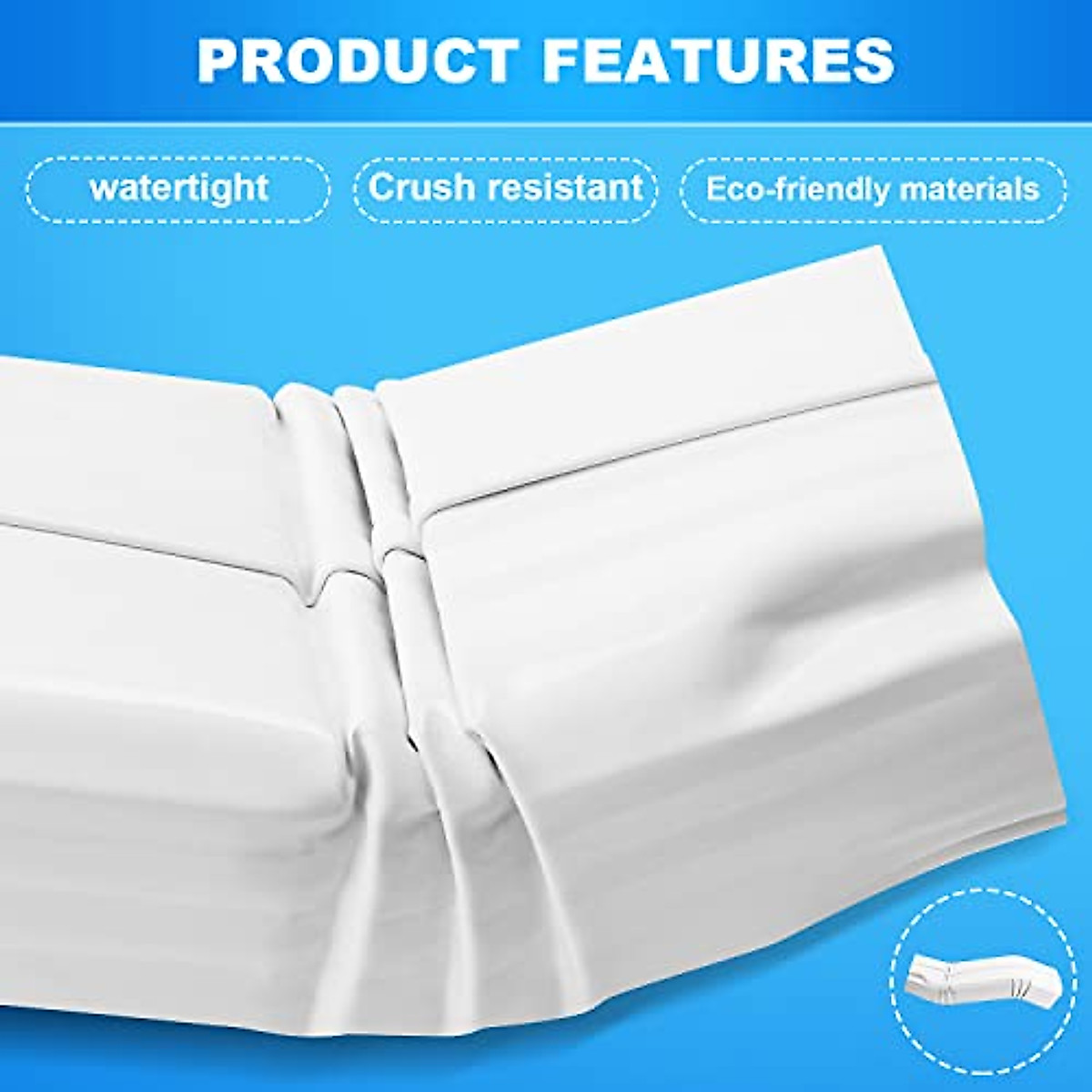 Gutter Downspout Elbow Extensions Offset 2x3 - White S-Shape [Leader Style A ]