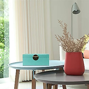 BareTulip Jewelry Organizer Box Large Jewelry Box for Women with 2 Layers Leather Jewelry Box for Necklaces and Bracelets Rings Earrings Watches Green