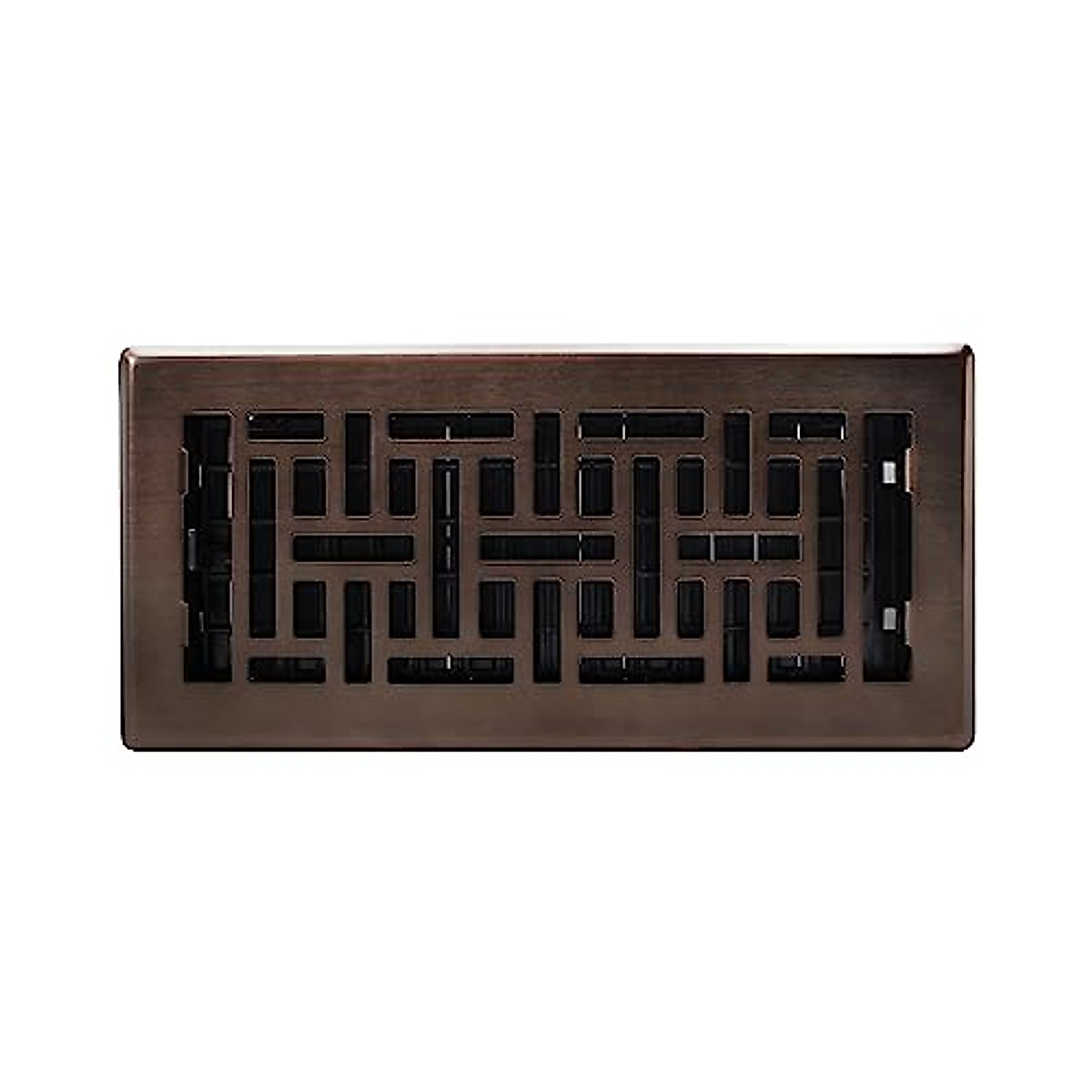 Decor Grates AJH410-RB Oriental Floor Register, 4x10 Inches, Rubbed Bronze Finish