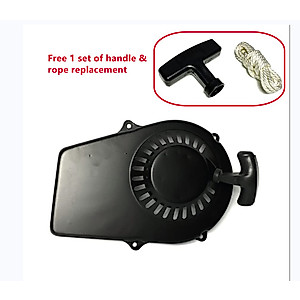 POWER PRODUCTS Recoil Starter for Harbor Tail Gator 63025 63024 & Storm CAT 63CC 2HP 800 900W 60338 66619 69381 for Pulsar PG1202S & 2HP 2-Stroke 64CC Gas Generator with Handle & Rope Replacement