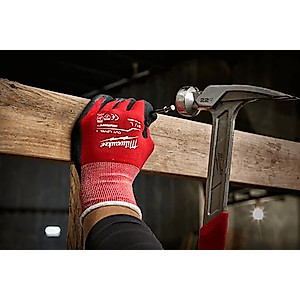 Milwaukee 48-22-8903 X-Large Nitrile Dipped Work Gloves, Red