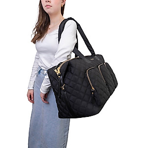 Joan & David Quilted Multi Compartment Travel Tote