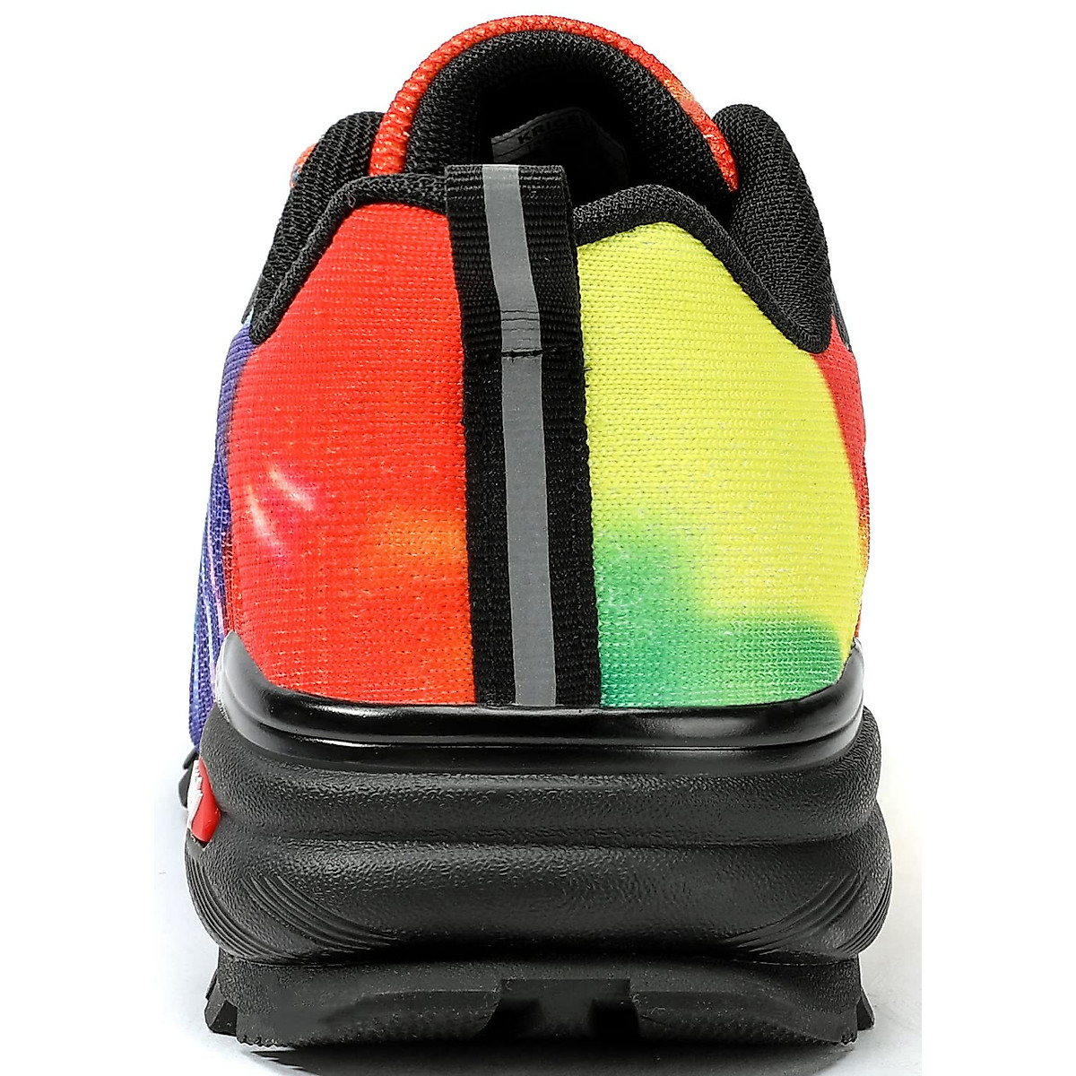 ikunka Men's Fashion Sneakers Lightweight Breathable Walking Shoes Tennis Cross Training Shoe Non Slip Trail Running Shoes（Rainbow 10）