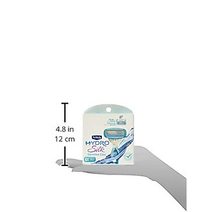 Schick Hydro Silk Moisturizing Razor Blade Refills for Women with Shower Hanger, 6 Count (Pack of 1)