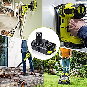 Masione 2Pack 3.0Ah P102 Battery Lithium Replacement for Ryobi 18v Battery P108 P102 P103 P104 P105 P107 P109