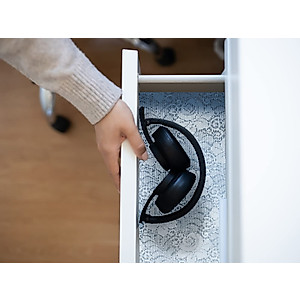 LAMINET LACE 17.5" X 144" Peel and Stick Translucent Vinyl Great for Office dividers, Room dividers, partitions, Windows, Drawer Liners, Wall Sticker/Decals Great for Privacy,renters, DIY Projects