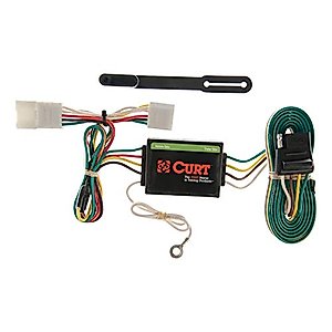 CURT 55354 Vehicle-Side Custom 4-Pin Trailer Wiring Harness, Fits Select Jeep Cherokee, Including Sport , Black