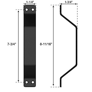 WINSOON 8FT Single Sliding Barn Door Hardware Roller Track Kit with Simple Sliding Barn Door Handle
