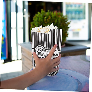 Ipetboom 100pcs Popcorn Bag Popcorn Packaging Boxes Movie Night Popcorn Boxes Popcorn Treat Bags Popcorn Machine Popcorn Treat Boxes French Fries Holder Cardboard Candy Container Paper