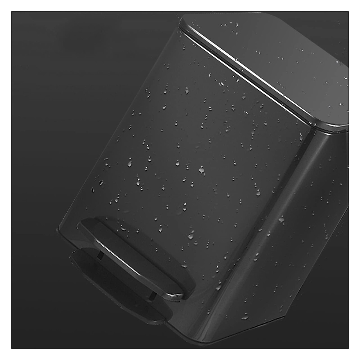 DYPASA Garbage Recycling Bin Metal Pedal Bin,Step Trash Can Trash Bin，Kitchen Trash Can with Lid，for Patios, Kitchens, and Outdoor Entertaining Kitchen Trash Can (Color : Gold)