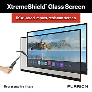 Furrion Aurora 55-Inch Sun 4K UHD LED Smart Outdoor TV - Weatherproof Outdoor Television with HDR10, Anti-Glare, 1,500-Nit LED Screen, Impact-Resistant Screen, External Antenna for Sunny Outdoor Areas