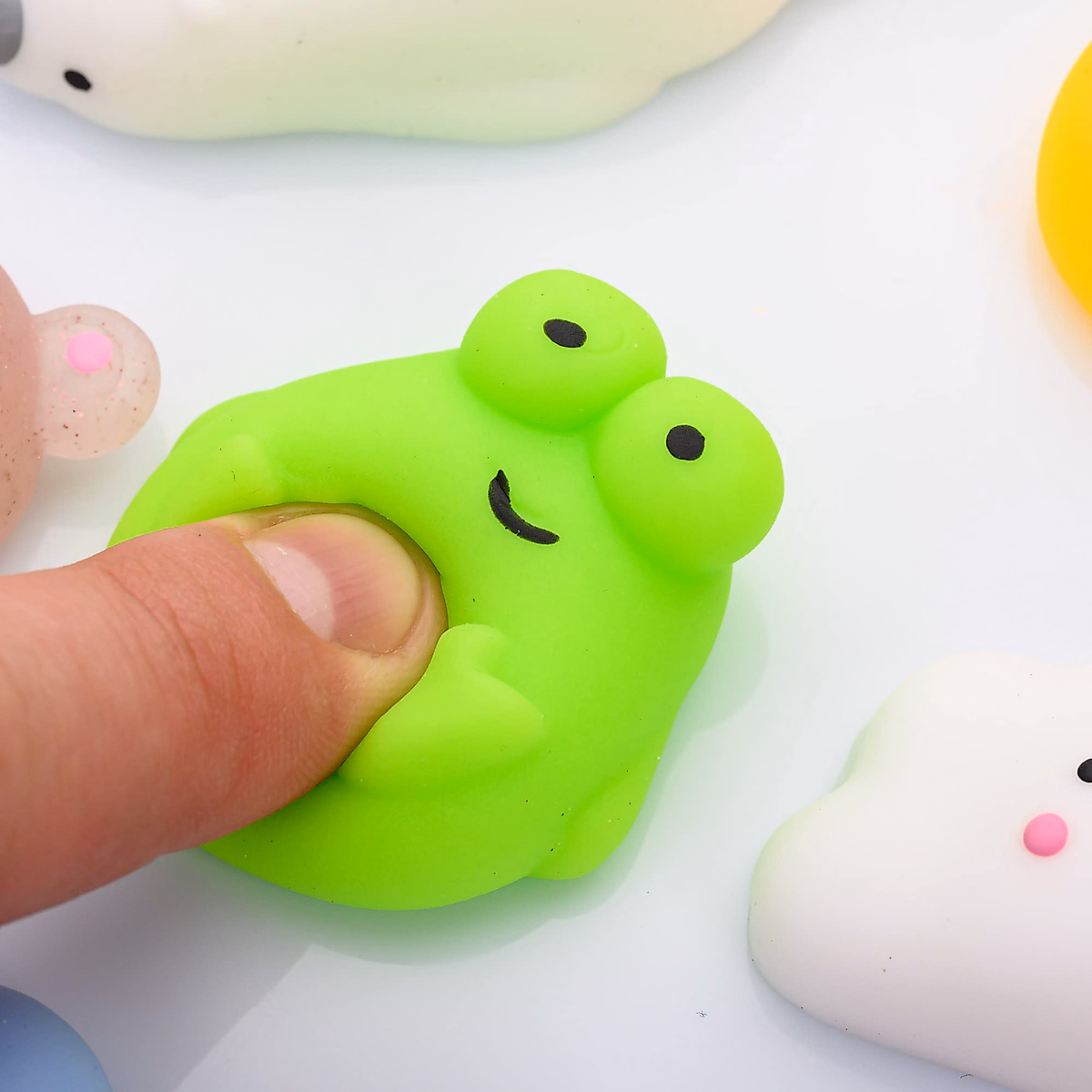 Nutty Toys Animal Squishies, 20 Soft & Cute Kawaii Fidgets | Top Classroom Prizes, Bulk Pinata & Egg Fillers | Unique Gifts for Kids, Teens, Adults | Best Boys & Girls Easter Basket Stuffers Idea 2024