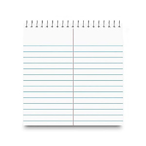 ---Universal 96920 Steno Book, Gregg Rule, 6 x 9, White, 80 Sheets, 6 Pack