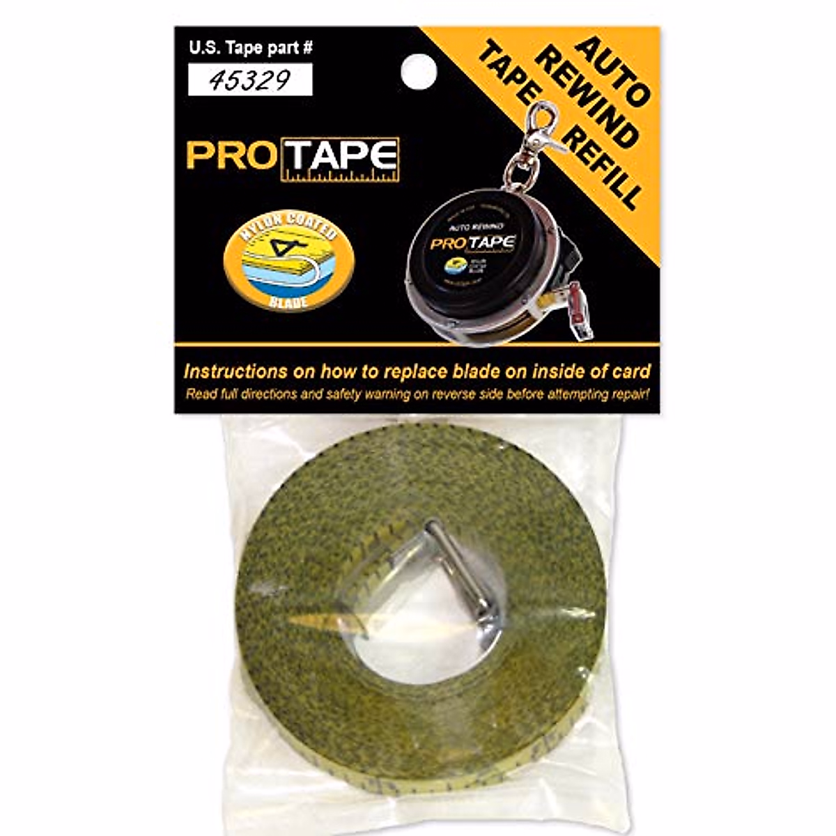 ProTape 3/8" x 50' Replacement Tape for ProTape 950DCB (45329) - 10ths & Diameter by US Tape