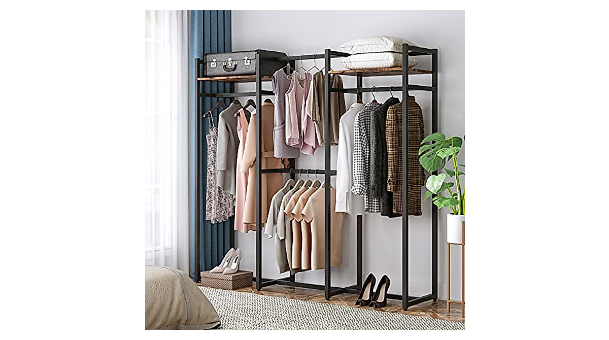 Tribesigns Heavy Duty Clothes Rack - Max Load 500Lbs