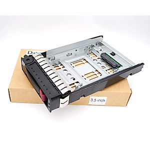 3.5" 373211-001 Hybrid Tray Caddy with 654540-001 2.5" SSD to 3.5" SATA for HP ProLiant DL140 G3 DL320 G4 DL160 G5 DL160 G6 DL370 ML370 DL145