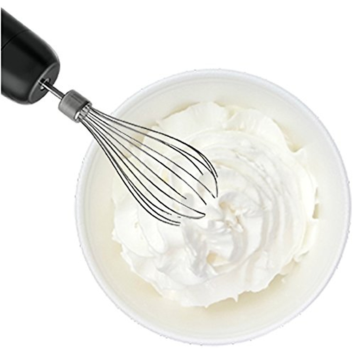 Moss & Stone Hand Blender With Egg Whisk, Powerful 300-Watt Stick Blender, Hand Mixer Set Stainless Steel Shaft & Blades, Black Handheld Blender With Ergonomic Handle (Without Chopper)