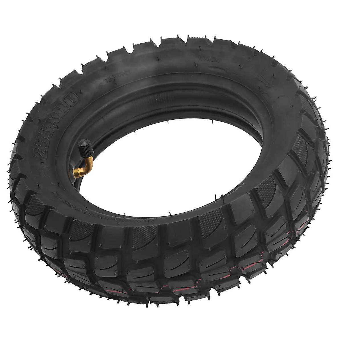 VGEBY Electric Scooter Tire/Wheel, 10in Electric Scooter Tire with Inner Tube Inflatable Rubber Tyre Replacement 255x80 Electric Scooters Equipment