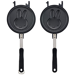 Skater ALHOC1-A Pancake Maker, Fun for Parents and Children, Direct Fire, Aluminum, Miffy Easy Care