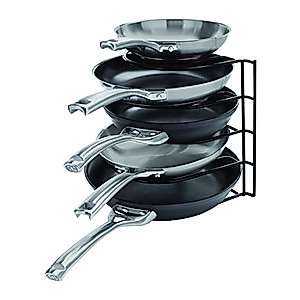 Rubbermaid Pan Organizer, Cookware Rack, Black