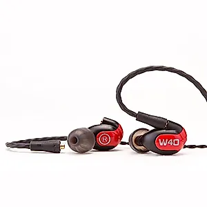 Westone W40 Four-Driver True-Fit Earphones with MMCX Audio Cable and 3 Button MFi Cable with Microphone