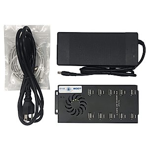 Eyeboot 10 Port USB Hub 120W Powered USB 2.0 Charging Hub 12V 10A PSU