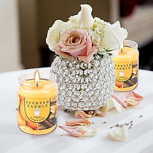 Pack of 2 Orange & Vanilla Odor Elimination Scented Candles Gift Set for Women, Soy Wax Aromatherapy Candles for Home