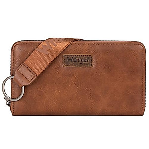 Wrangler Womens Wallet Wristlet Long Purse Designer Clutch Large Capacity Credit Card Holder Gifts for Women