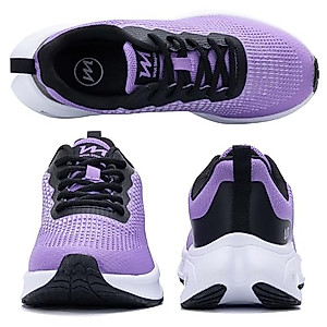 JARLIF Air Running Shoes for Women Athletic Tennis Sport Shoes Casual Walking Gym Jogging Sneaker PurpleBlack 8