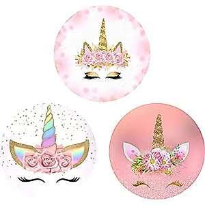 Cell Phone Stand Finger Holder - Pink Rose Flower Gold Unicorn (3 Pack)