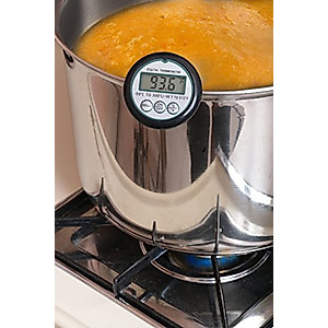 Digital Cooking Candy Liquid Thermometer with Stainless Steel Pot Clip, Quick Read, Battery Included