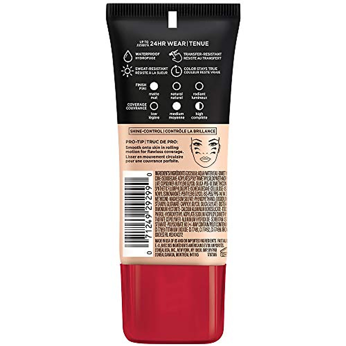 L’Oréal Paris Cosmetics Makeup Infallible Pro-Matte Liquid Longwear Foundation, Classic Ivory, 1 fl oz