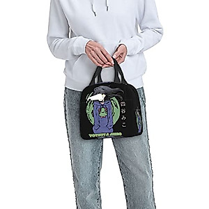Anime Mieruko-Chan Lunch Bag Reusable Insulated Tote Meal Bag For Women Mens Boy Girl Work Outdoor Picnic Travel