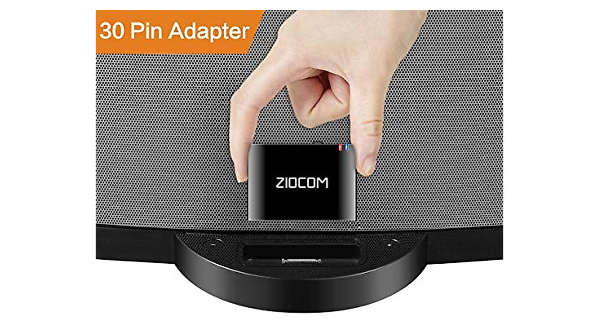 ZIOCOM Bluetooth Adapter for Bose & 30-Pin Speakers - Wireless Listening