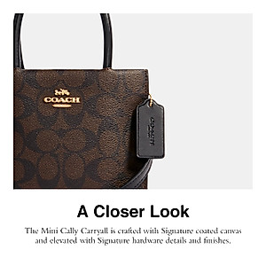 COACH Mini Cally Crossbody, Brown Black