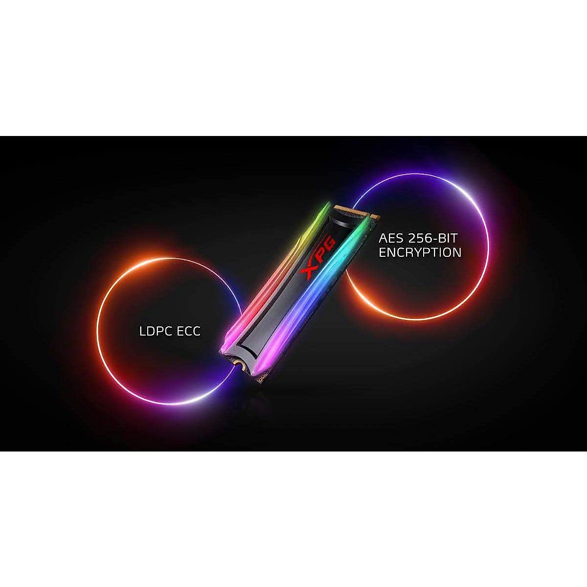 XPG SPECTRIX S40G 2TB RGB NVMe PCIe Gen 3.0 x4 M.2 Internal SSD