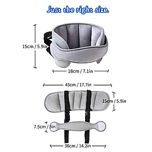 StoHua Adjustable Baby Car Seat Head Support Band, Baby Safety Car Seat Neck Relief Hold, Comfortable Head Hold Head Strap for Baby, Kids, Children, Purple