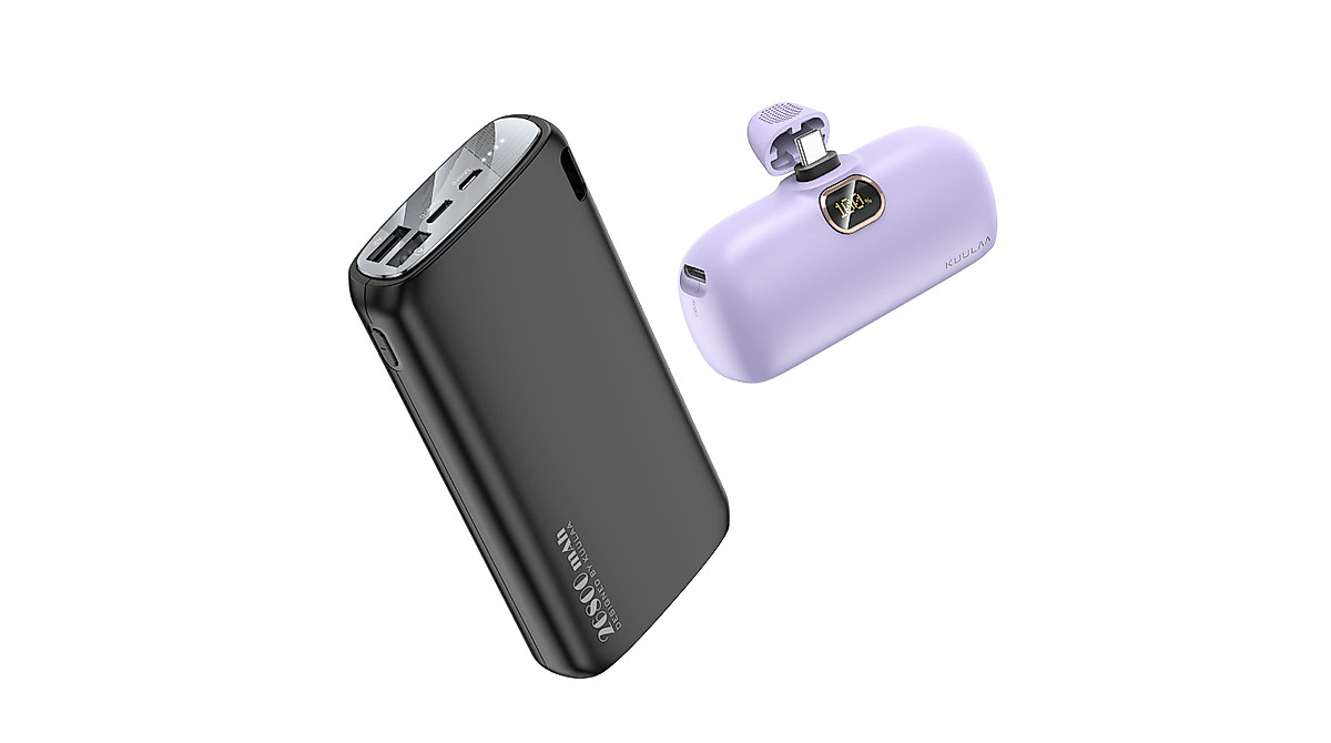 Kuulaa Portable Chargers | 5000mAh & 26800mAh Power Banks Dual USB