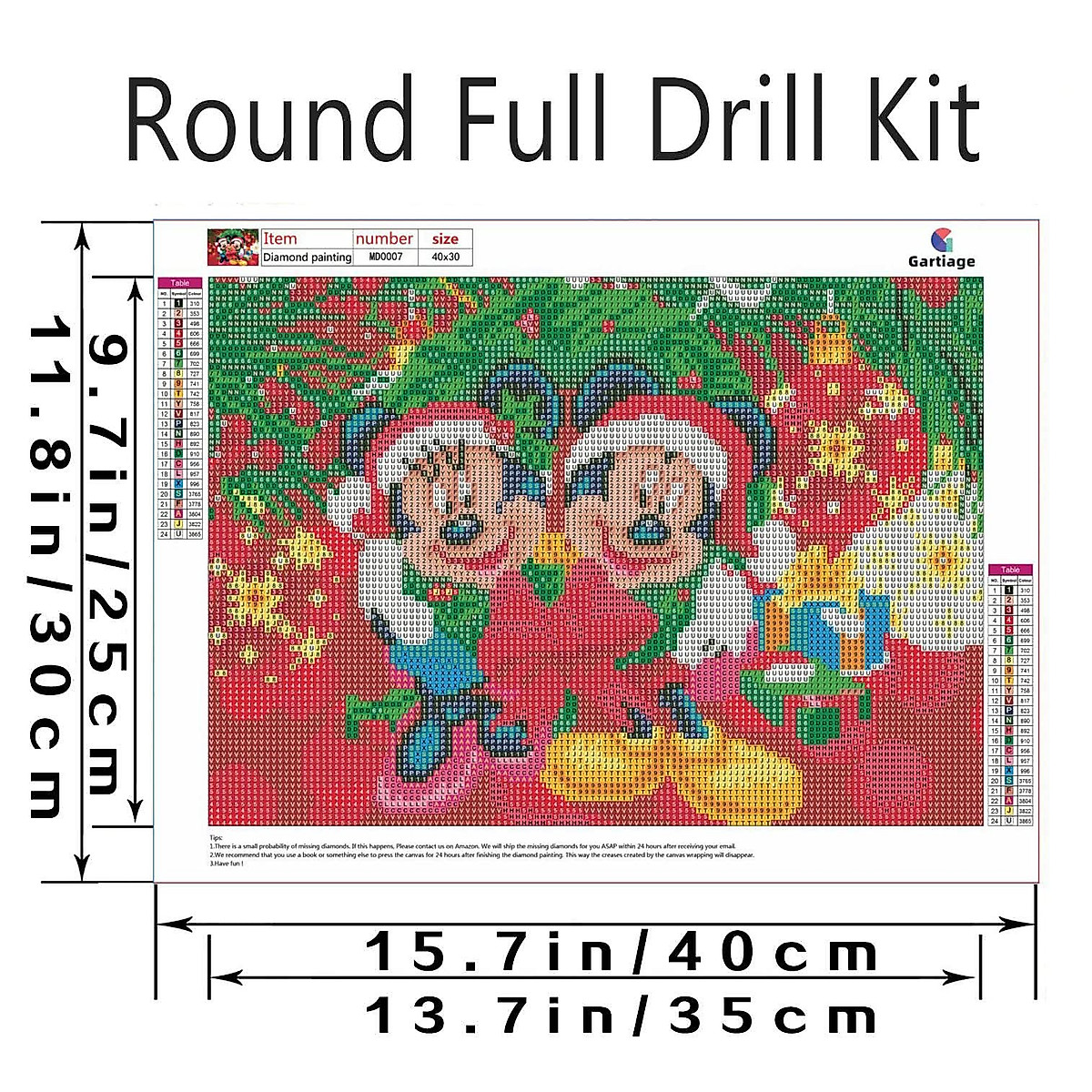 Diamond Painting Kits,Diamond Art Kit for Adults,5D Round Diamond Painting Kit Full Drill for Gift,Wall Décor